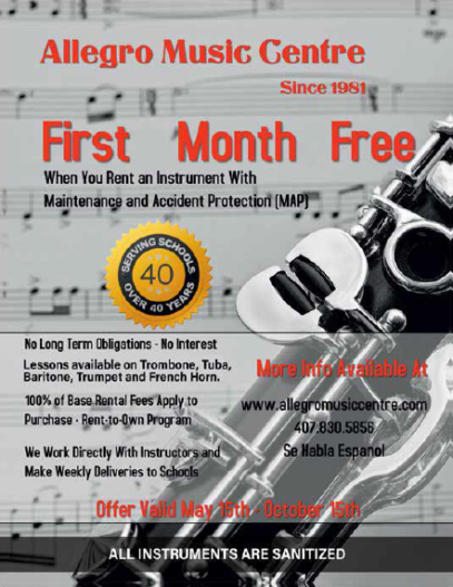 Rental Cost & Flyer 2023 – Allegro Music Centre